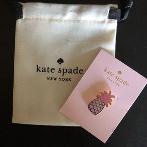 kate spade | Accessories | Kate Spade Pineapple Pin Summer 28 | Poshmark